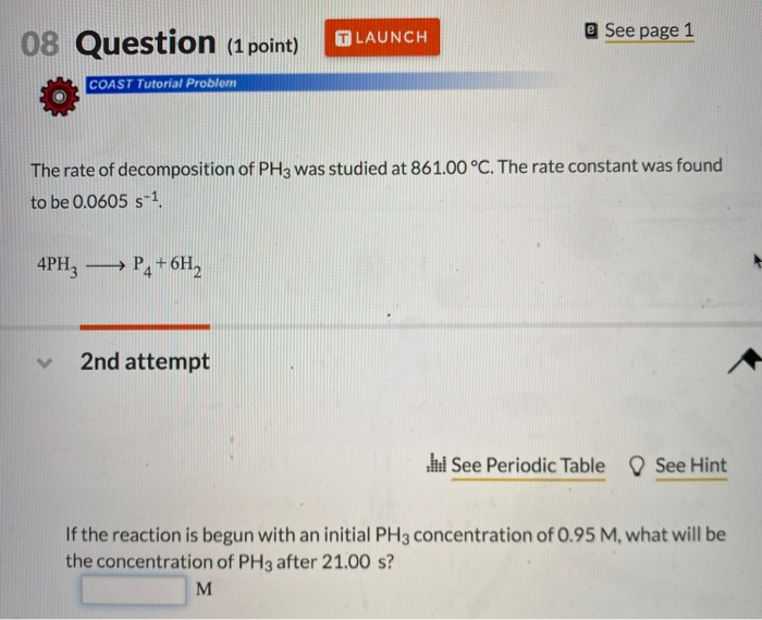 Solved @ See page 1 08 Question (1 point) BLAUNCH COAST | Chegg.com