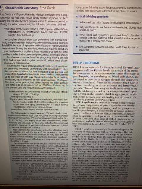 Solved Global Health Case Study Rosa Garcia with her fiost | Chegg.com