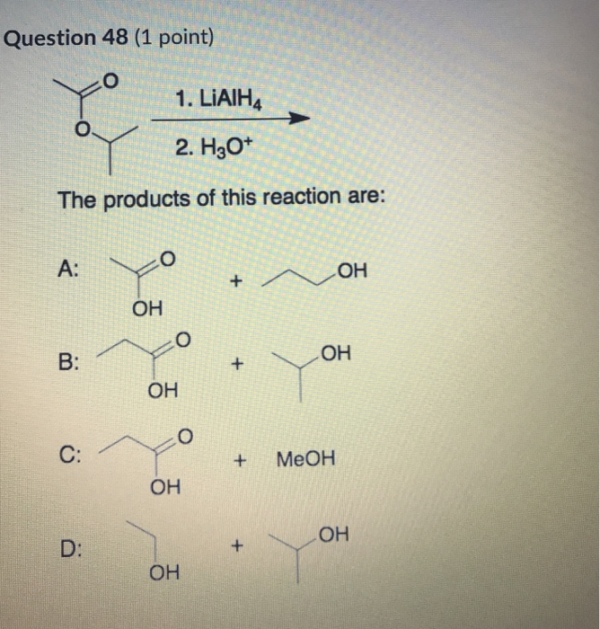 Solved The reduction of acetaldehyde is best described by | Chegg.com