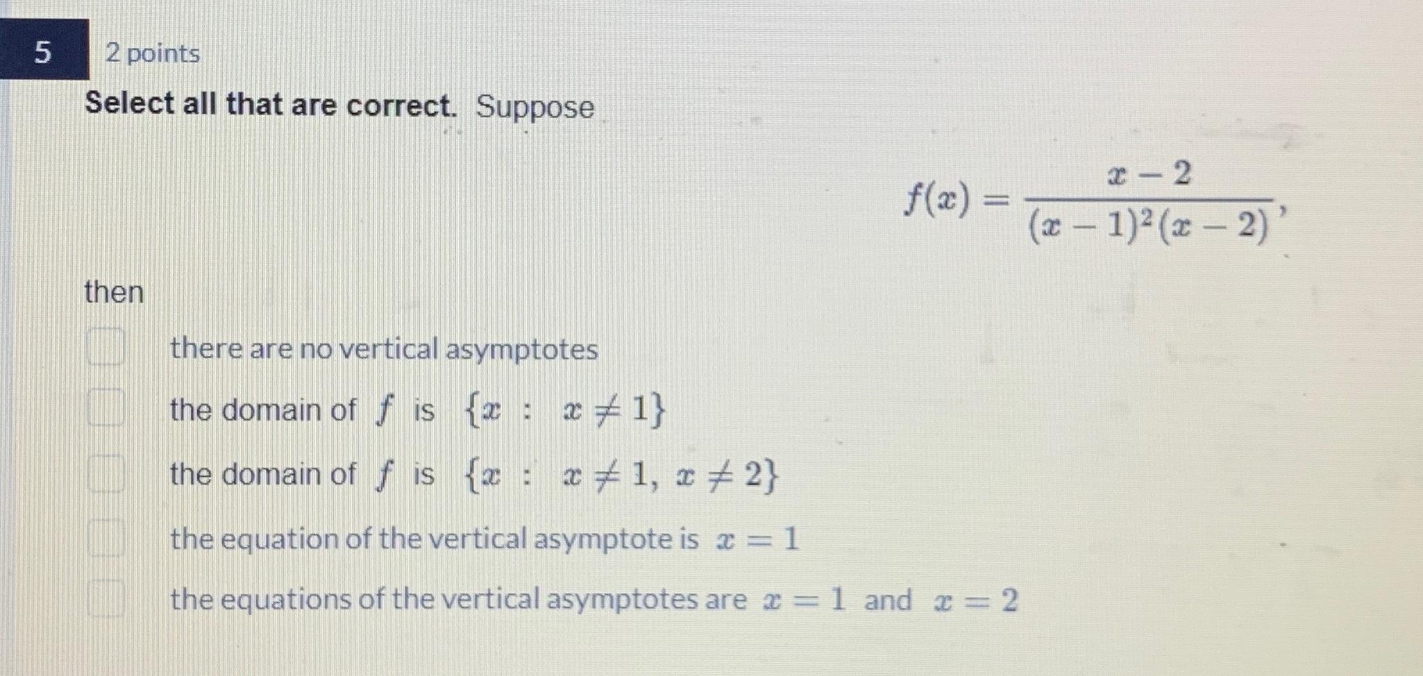 Solved 52 ﻿pointsSelect all that are correct. | Chegg.com