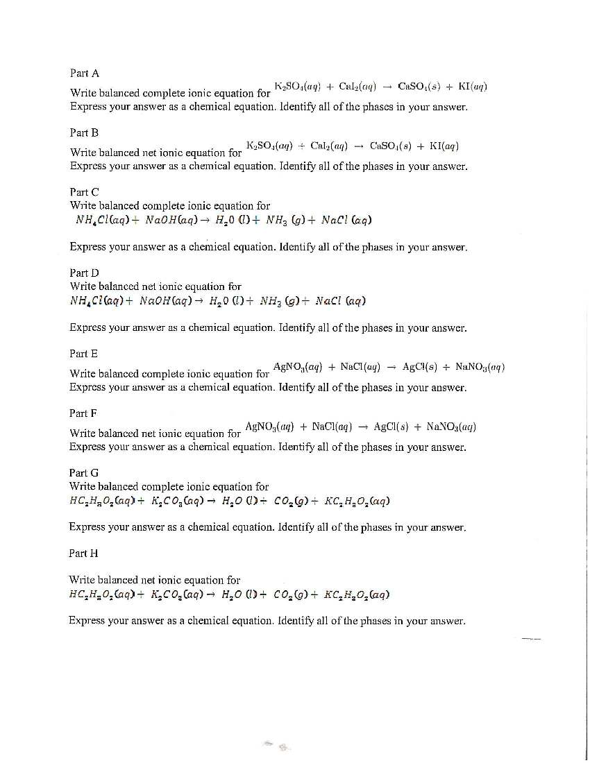 Solved Write balanced complete ionic equation for K2SO4(aq) | Chegg.com Solved Write balanced complete ionic equation for K2SO4(aq) | Chegg.com