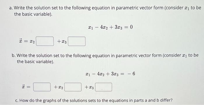 Solved a. Write the solution set to the following equation | Chegg.com