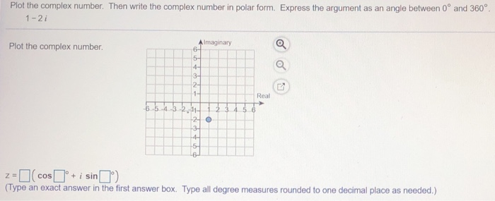 Solved Plot the complex number. Then write the complex | Chegg.com