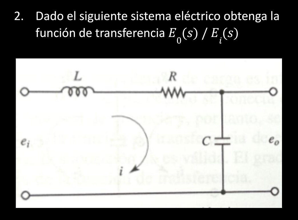 Solved Dado el siguiente sistema eléctrico obtenga la | Chegg.com