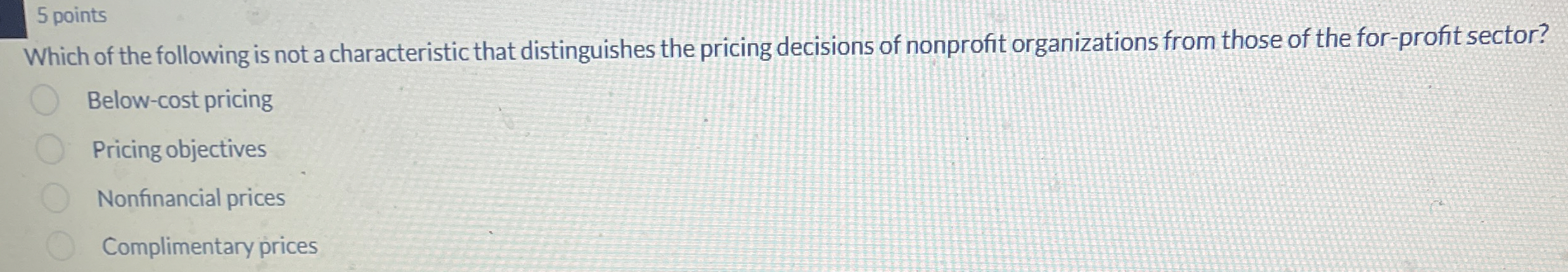 Solved 5 ﻿pointsWhich of the following is not a | Chegg.com