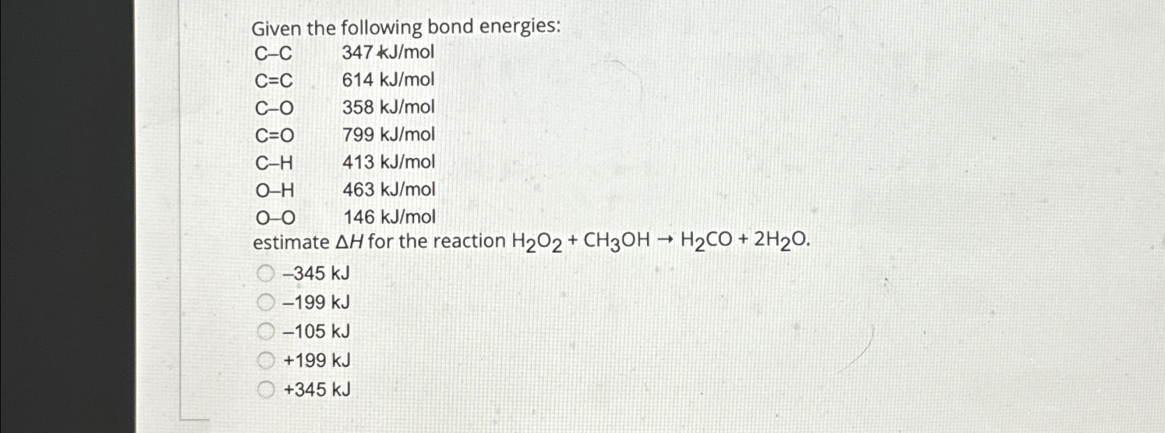 Solved Given the following bond | Chegg.com