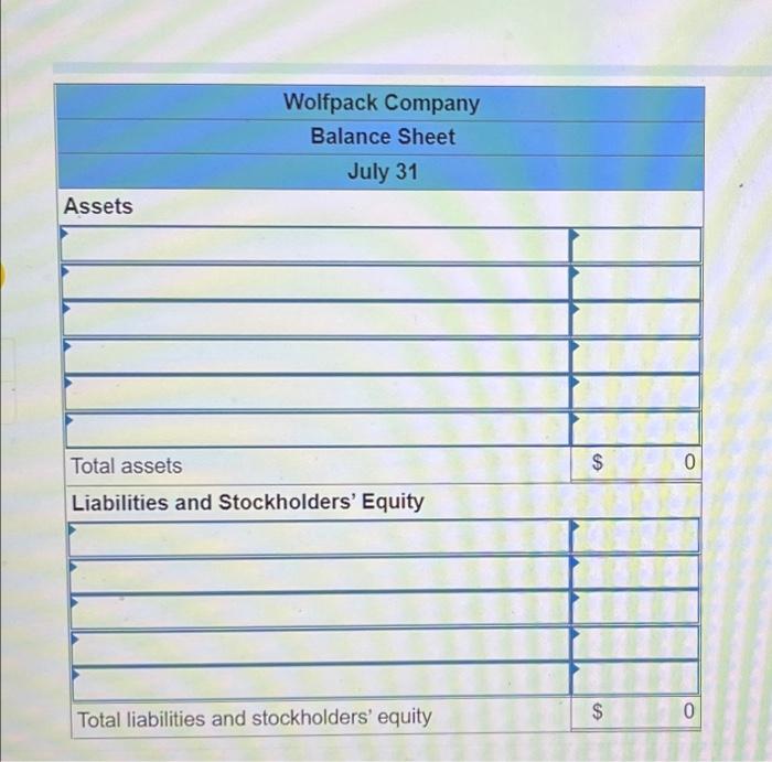 Solved Wolfpack Company is a merchandising company that is | Chegg.com