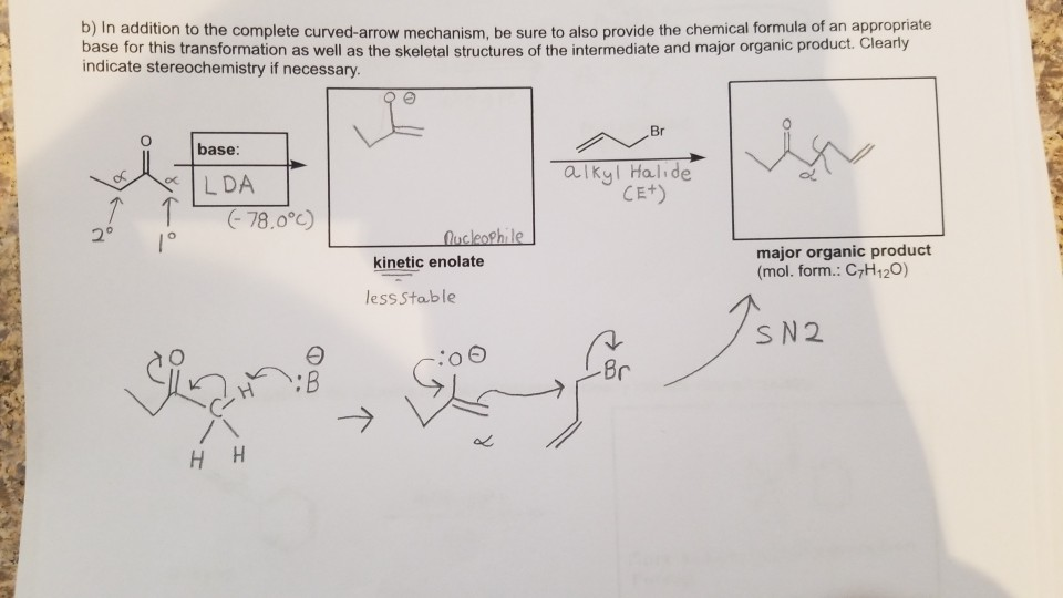 Solved b) In addition to the complete curved-arrow | Chegg.com