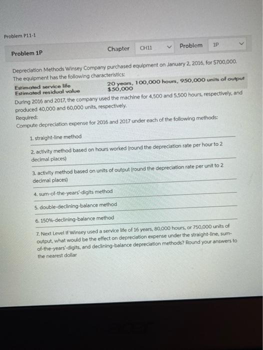 Solved Problem P11-1 Problem 1P Chapter CH11 Problem 1P | Chegg.com