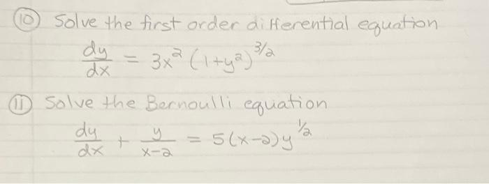 Solved Solve the first order differential equation = 3x²² | Chegg.com