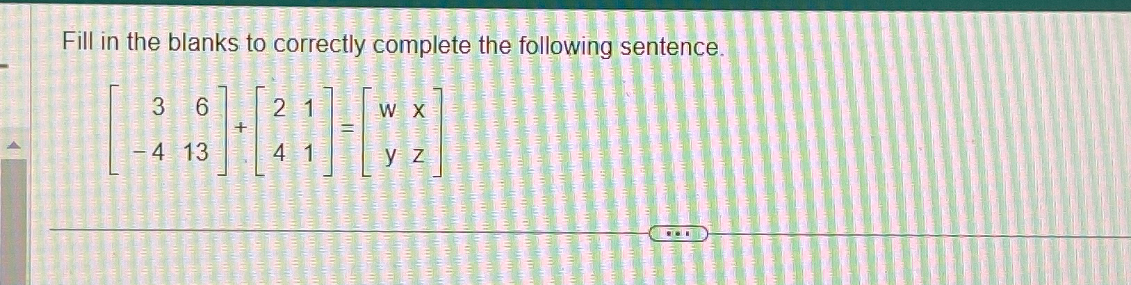 Solved Fill in the blanks to correctly complete the | Chegg.com