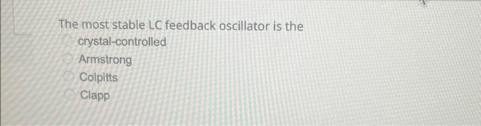 Solved Name the required oscillator input sample waveform dc | Chegg.com