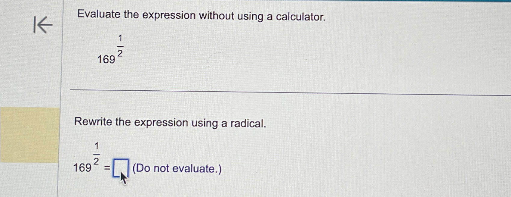 Solved Evaluate the expression without using a | Chegg.com