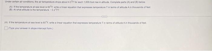 Solved Undot certan air conditions, the air temperature | Chegg.com