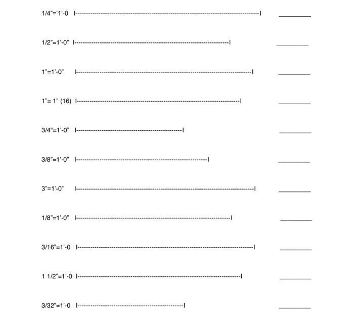 Solved Architect's scaleMeasure the lines on the following | Chegg.com