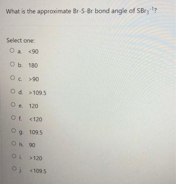 Solved 1) What is the EDG of SBr3^-1?2) What is the | Chegg.com