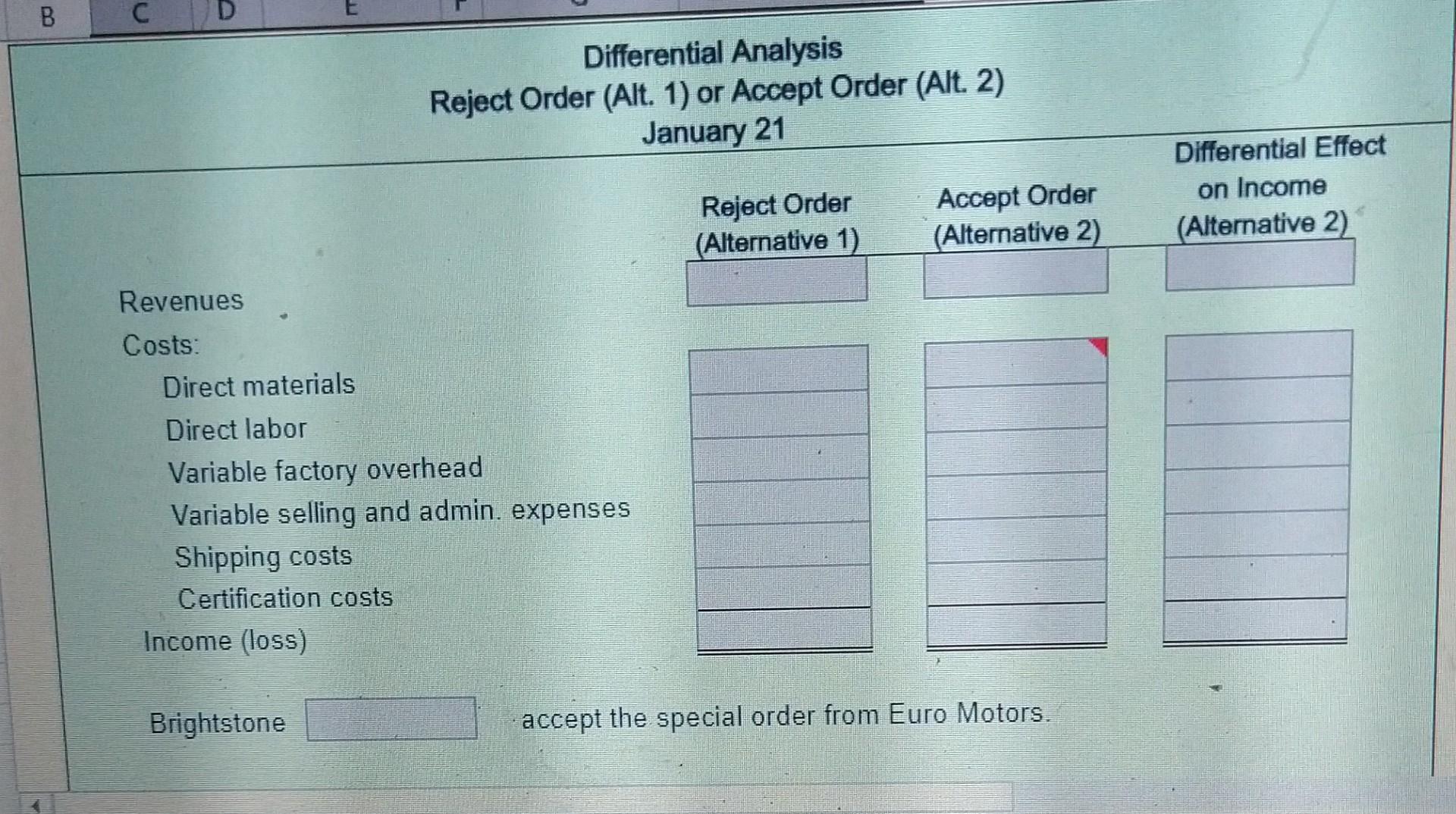 Solved EX 25-15 Decision on accepting additional business | Chegg.com