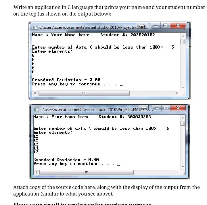 Solved X c\users\user documents\visual cod. Enter the | Chegg.com