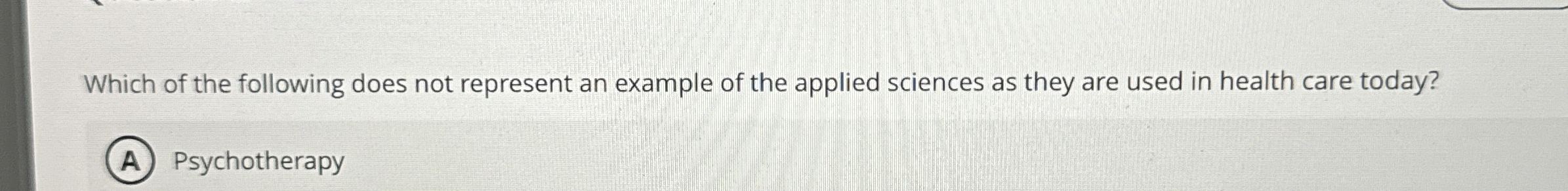 Solved Which of the following does not represent an example | Chegg.com