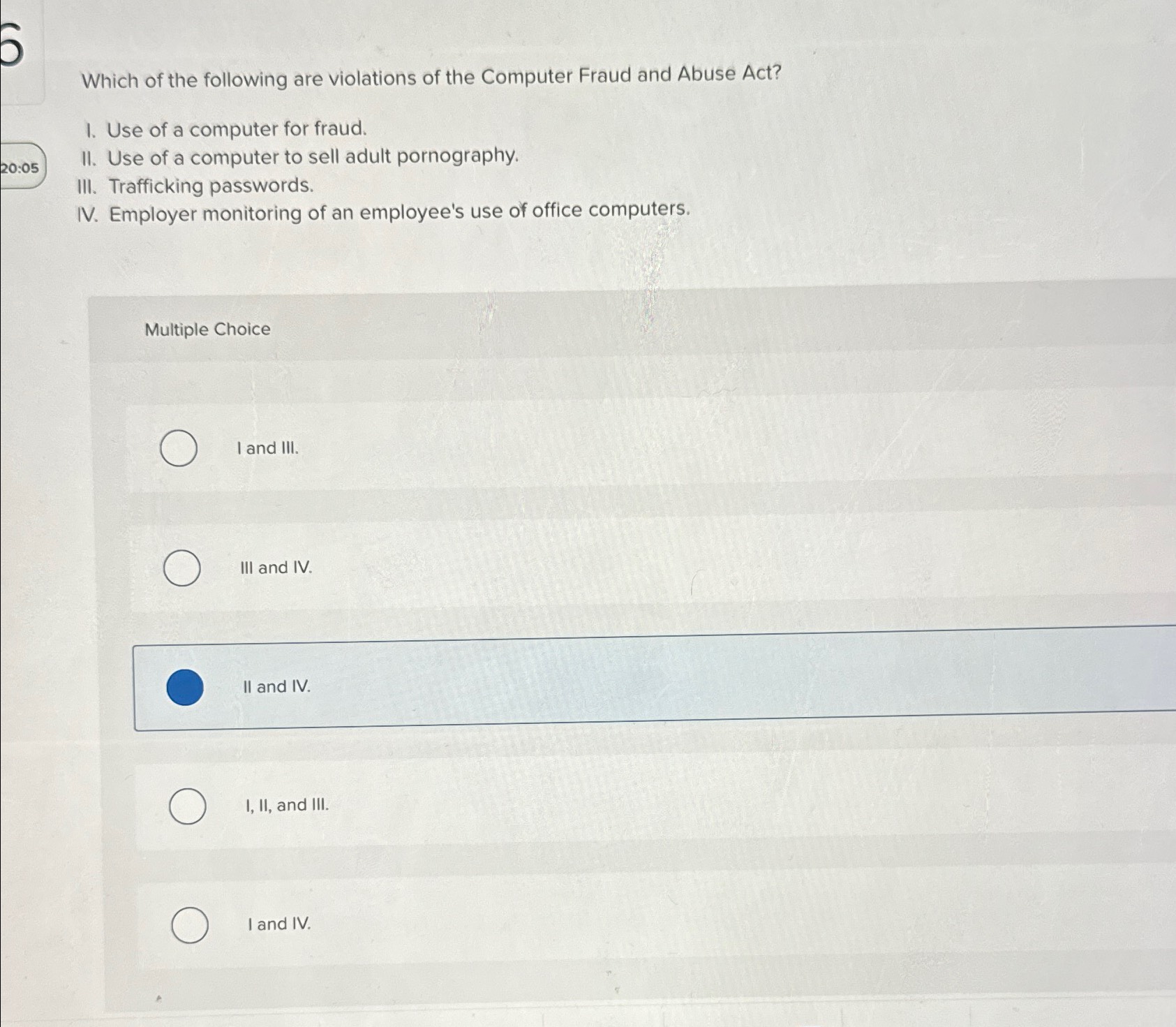 Solved Which of the following are violations of the Computer | Chegg.com