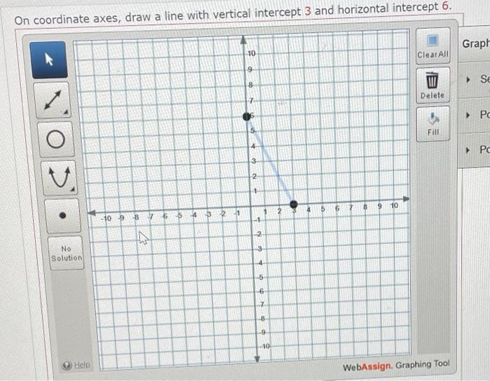 Solved On coordinate axes, draw a line with vertical | Chegg.com