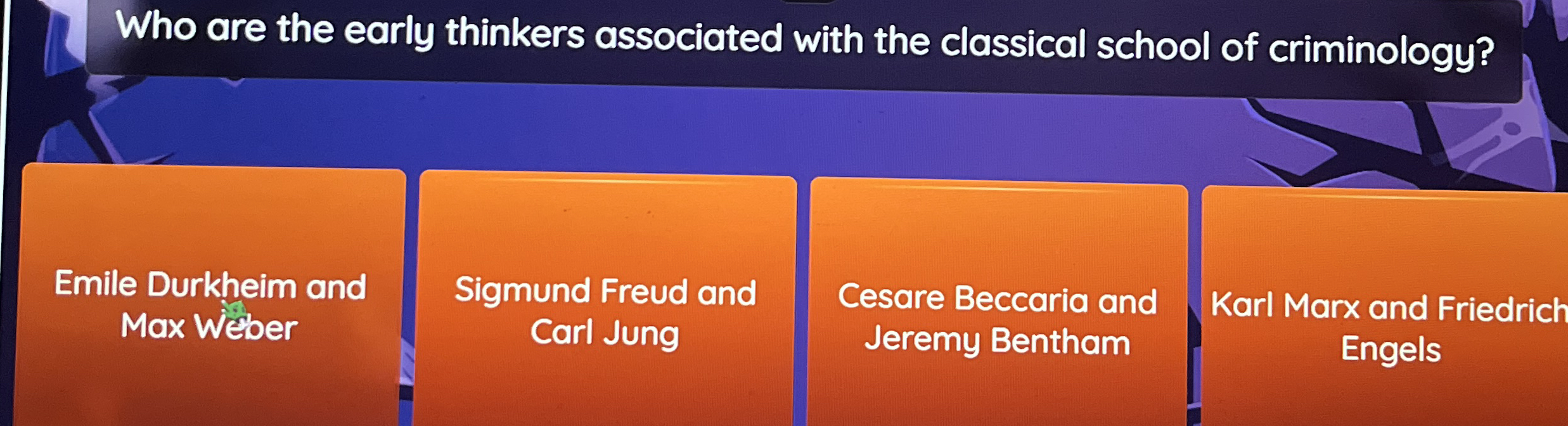 Solved Who are the early thinkers associated with the | Chegg.com