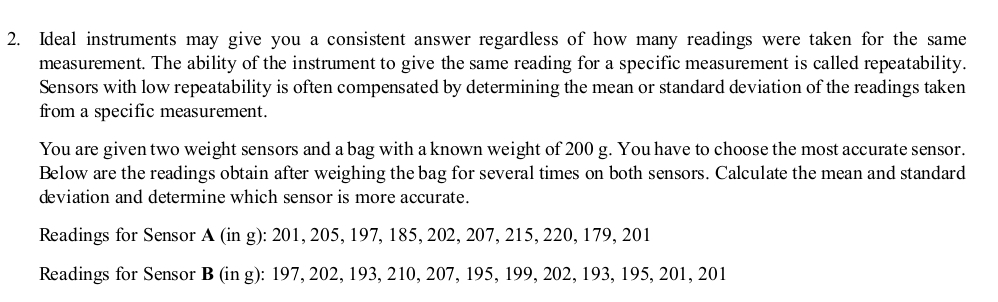 Solved Ideal instruments may give you a consistent answer | Chegg.com