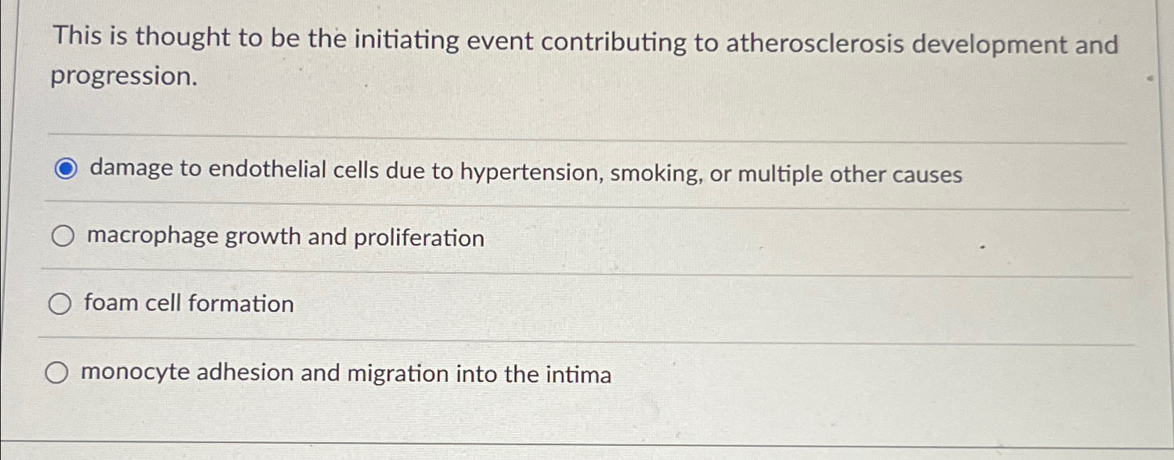 Solved This is thought to be the initiating event | Chegg.com