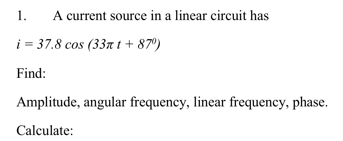 Solved A current source in a linear circuit | Chegg.com