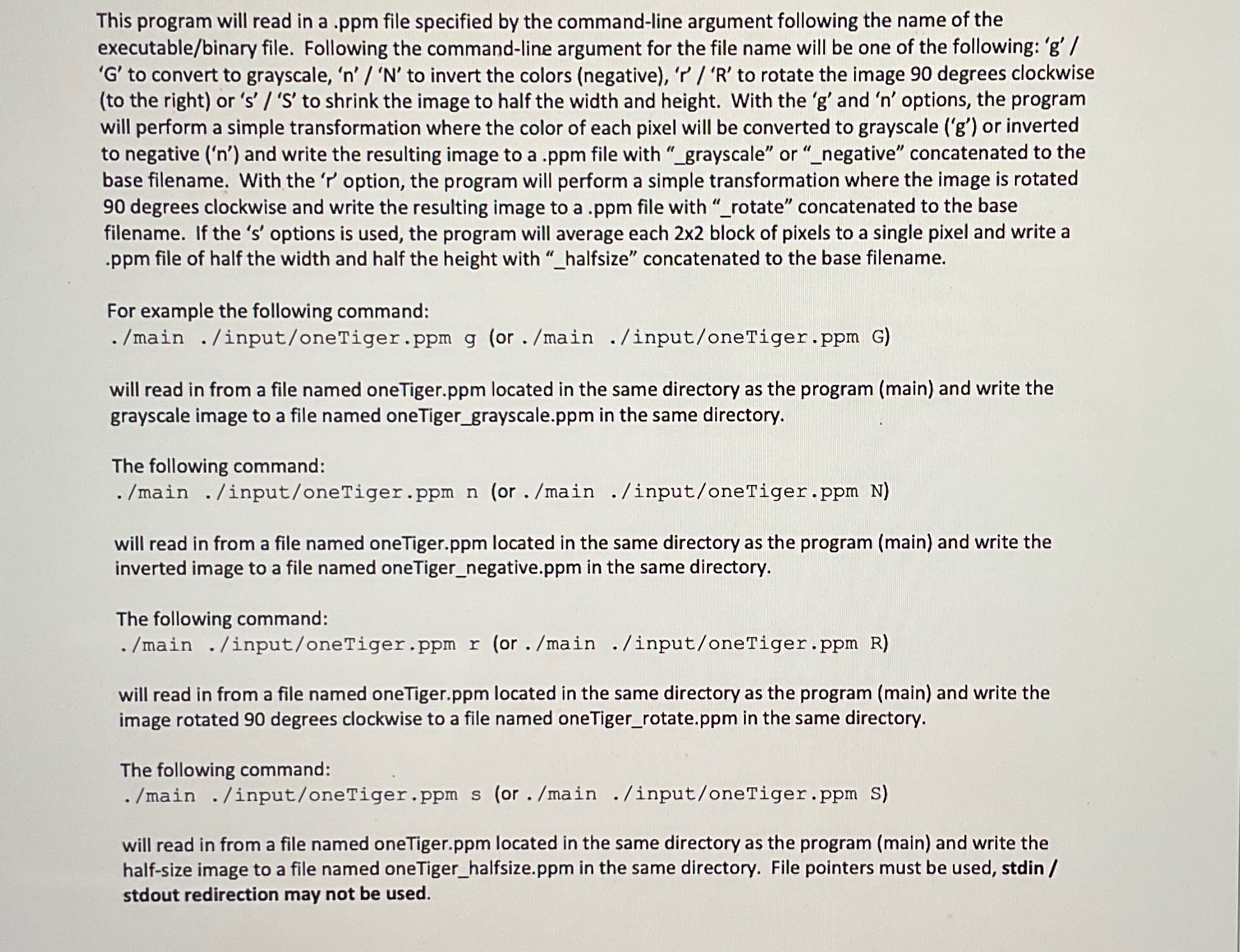 Solved Please write in C. ﻿This program will read in a .ppm | Chegg.com