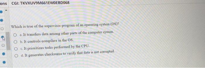 Solved 41. used in object-oriented databases, refers to new | Chegg.com