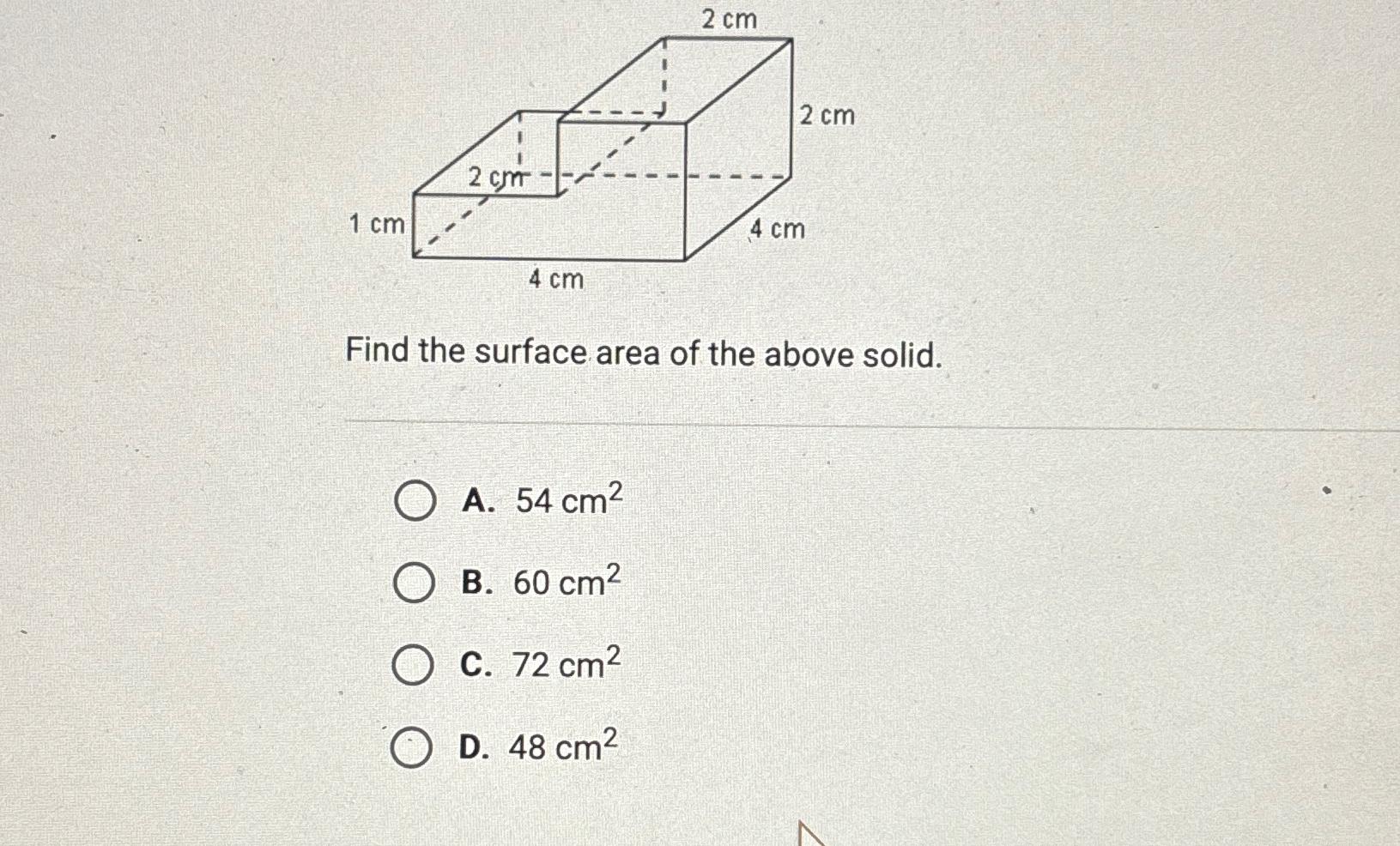 Solved Find the surface area of the above | Chegg.com