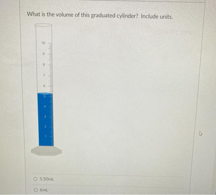 Solved What is the volume of this graduated cylinder? | Chegg.com
