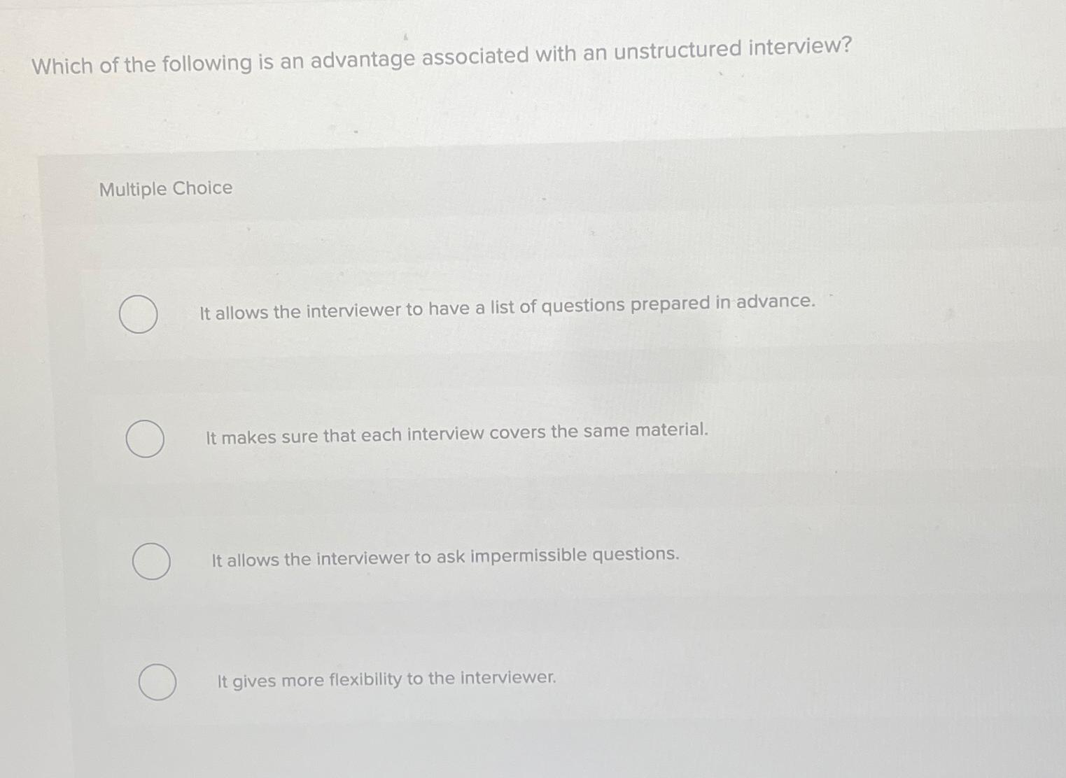 Solved Which of the following is an advantage associated | Chegg.com