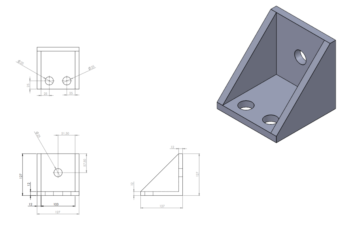 Solved Using Solidworks explain how to create this model | Chegg.com