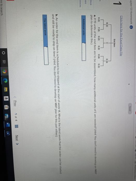 Solved pter 13 Homework saved Problem 13-2 (Algo) 1 The | Chegg.com Solved pter 13 Homework saved Problem 13-2 (Algo) 1 The | Chegg.com