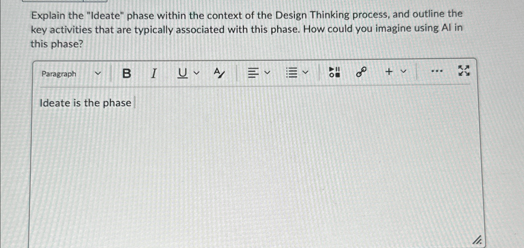Solved Explain the "Ideate" phase within the context of the | Chegg.com