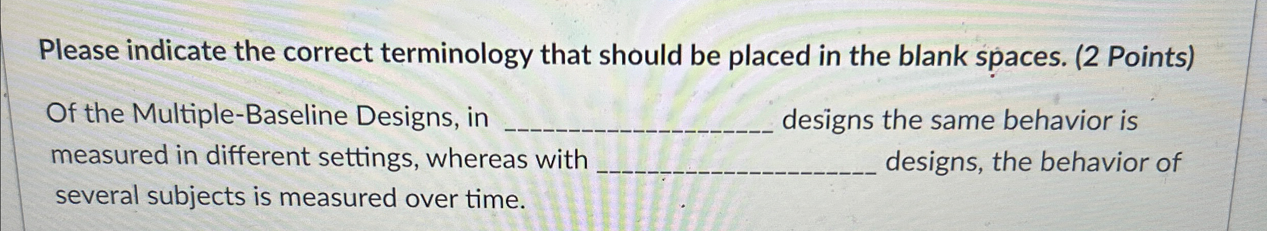 Solved Please indicate the correct terminology that should | Chegg.com