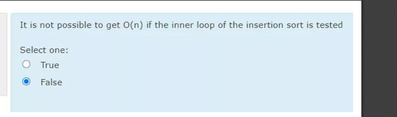 Solved It is not possible to get O(n) ﻿if the inner loop of | Chegg.com