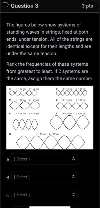 Solved The figures below show systems of standing waves in | Chegg.com