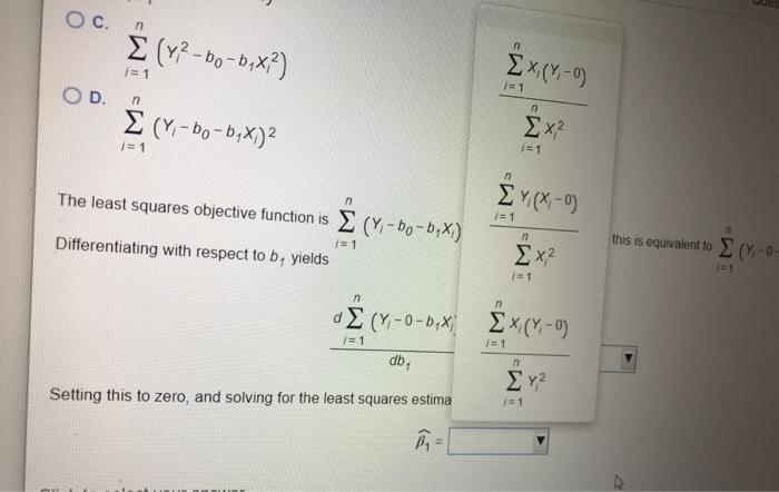 Solved Question Help Consider the regression model Y = Bo + | Chegg.com