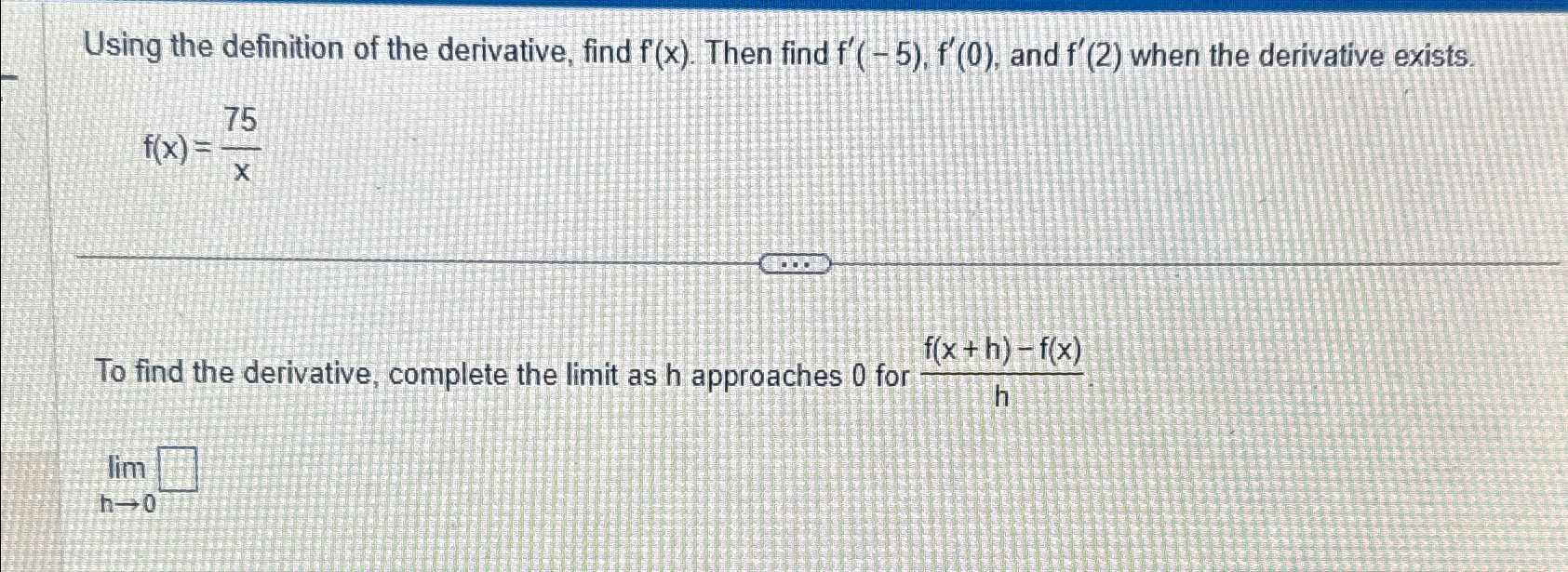 Solved Using The Definition Of The Derivative Find F X