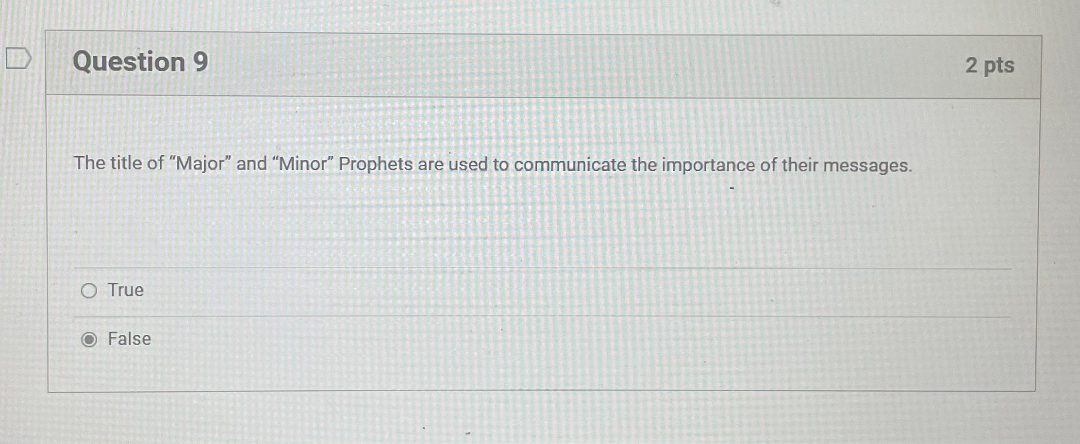 Solved Question 92 ﻿ptsThe title of "Major" and "Minor" | Chegg.com