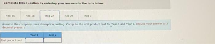 Solved Exercise 6-9 (Static) Variable and Absorption Costing | Chegg.com