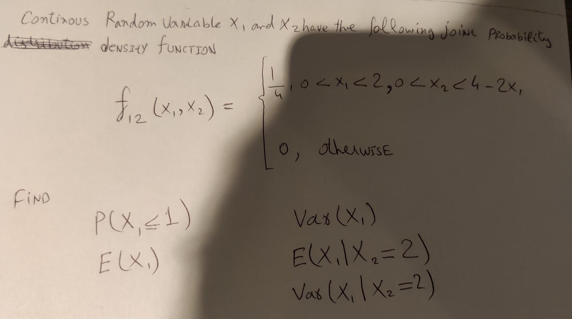 Solved Continous Random Variable X And X2 Have The 2747