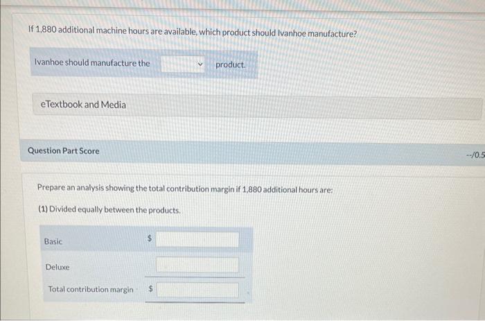 Solved Calculate the contribution margin per machine hour | Chegg.com