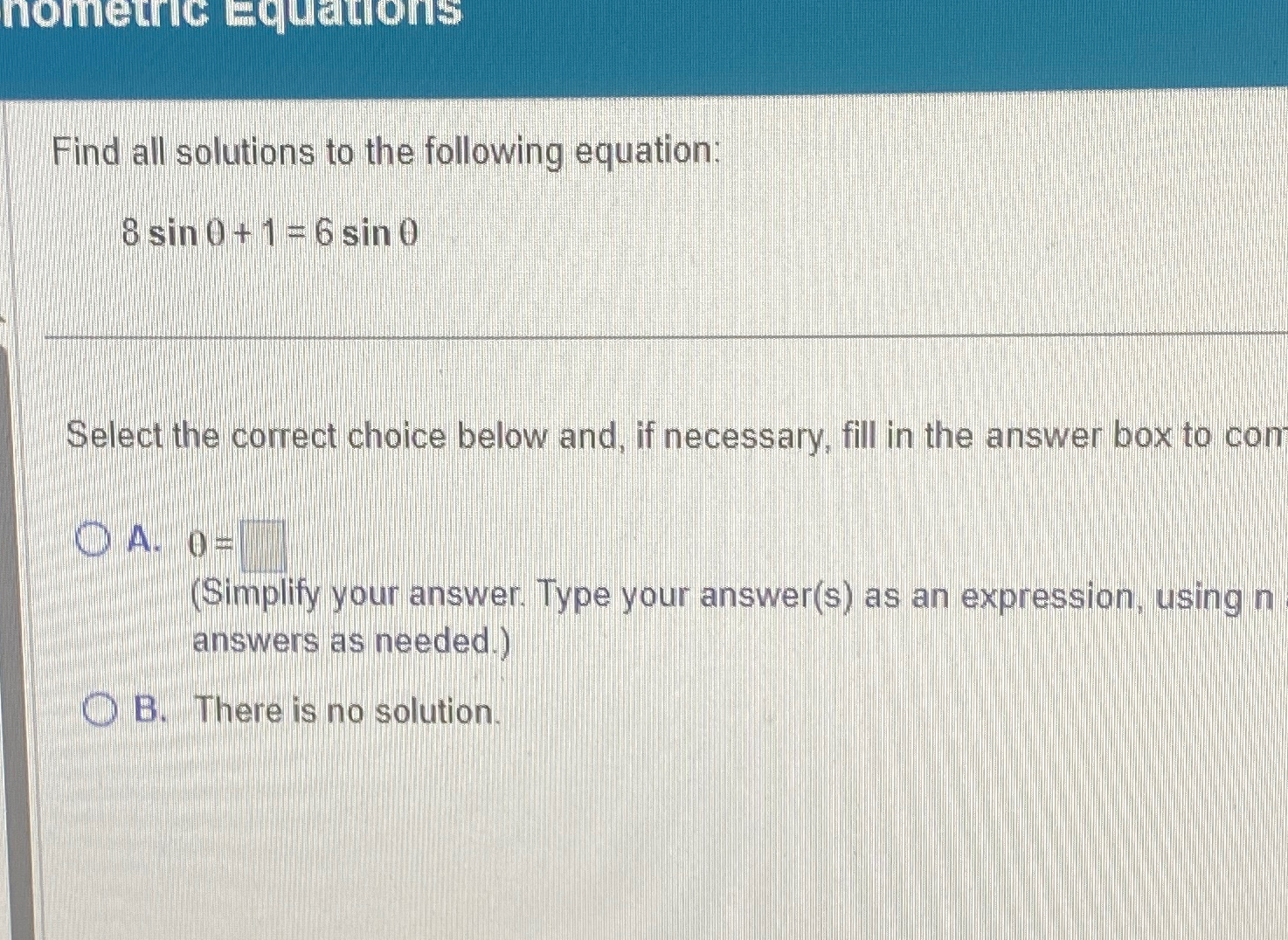 Solved Find all solutions to the following | Chegg.com
