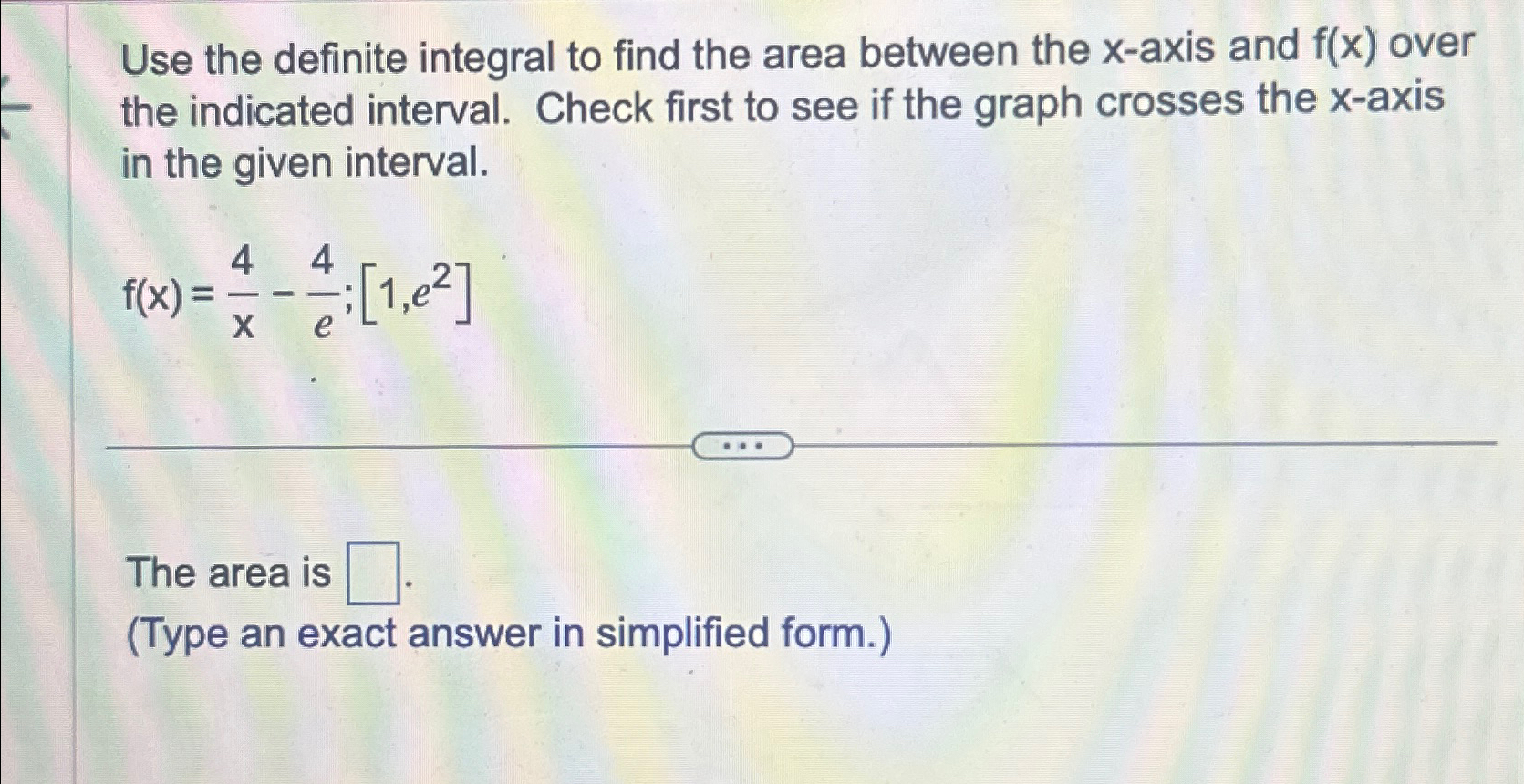 Solved Use the definite integral to find the area between | Chegg.com