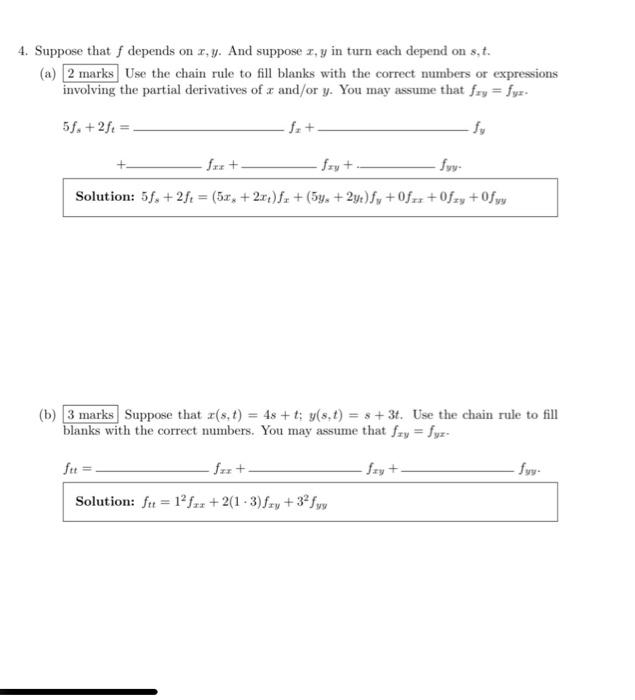 Solved 4. Suppose that f depends on x, y. And suppose x, y | Chegg.com Solved 4. Suppose that f depends on x, y. And suppose x, y | Chegg.com