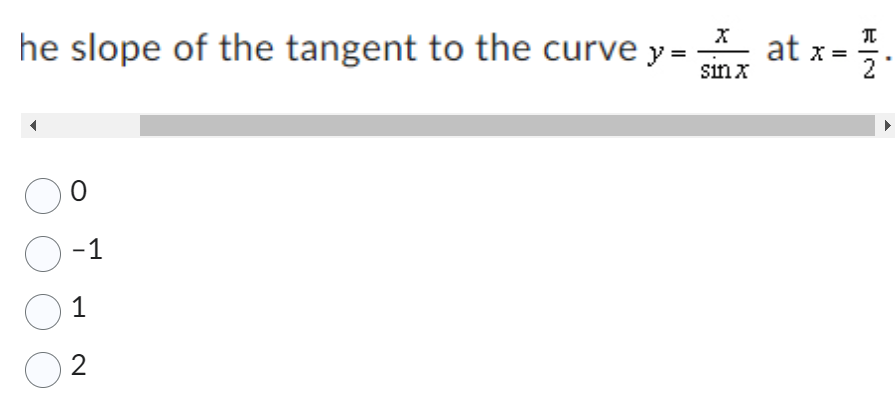 Solved Find the slope of the tangent to the curve y=xsinx | Chegg.com